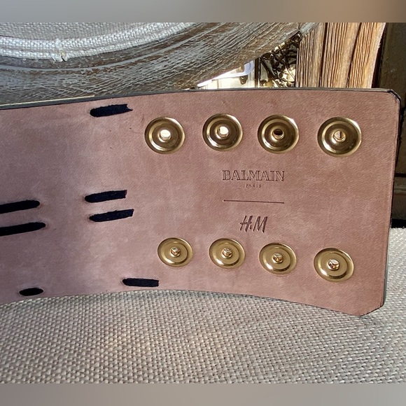 Balmain | Accessories | Balmain X Hm Mirrored Belt New Without Tagsbox ...